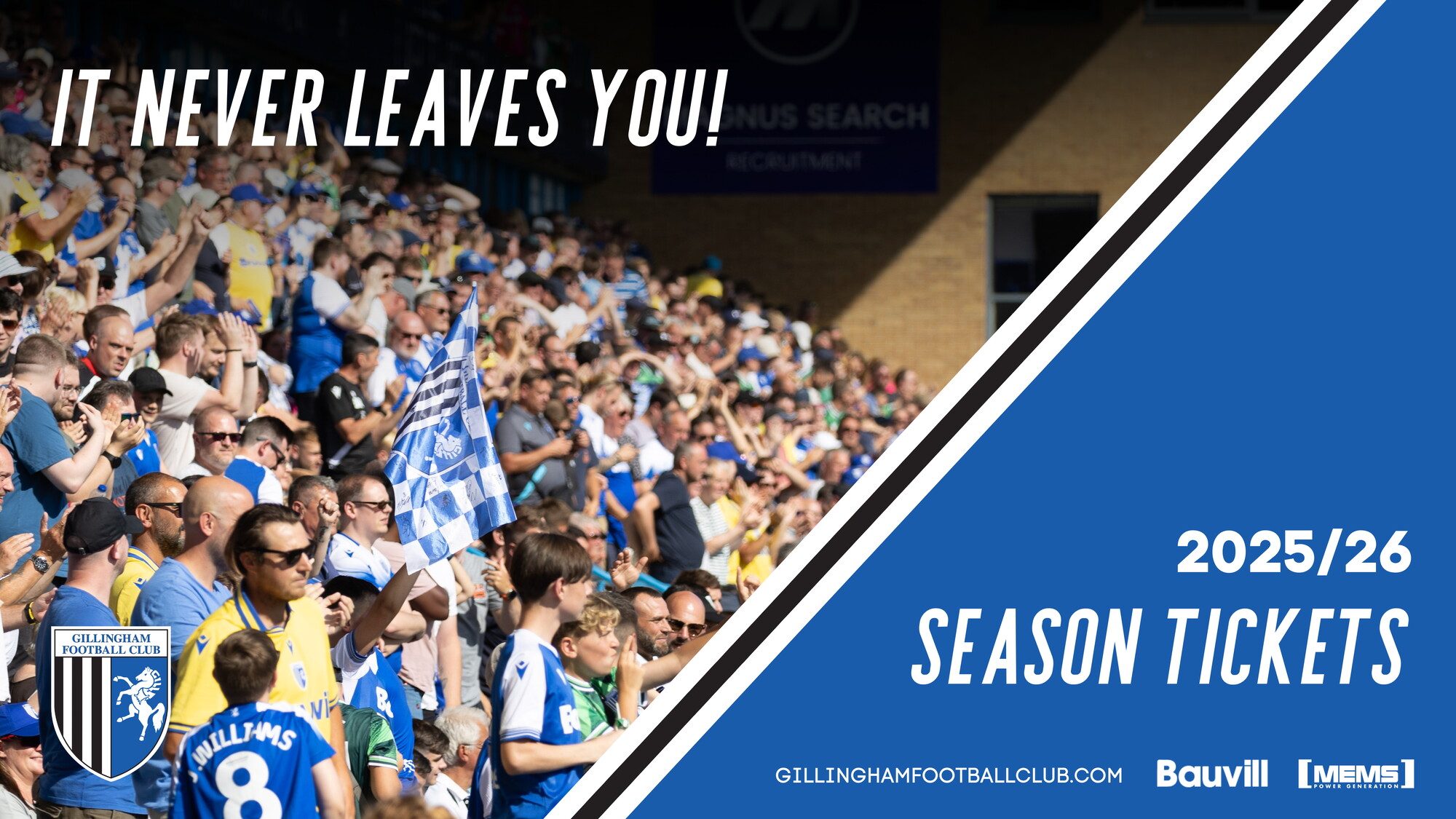 2025/26 season tickets on sale | Gillingham F.C.